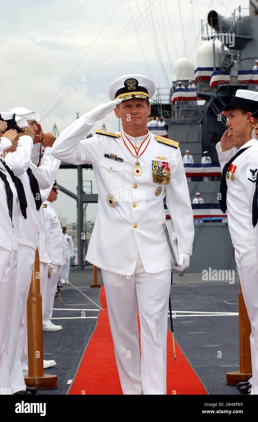 US Navy 7th Fleet change of command Stock Photo - Alamy
