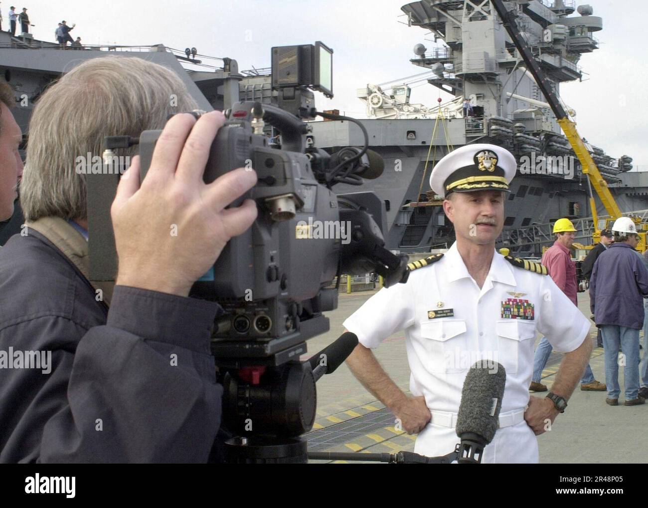 US Navy CO interview Stock Photo - Alamy