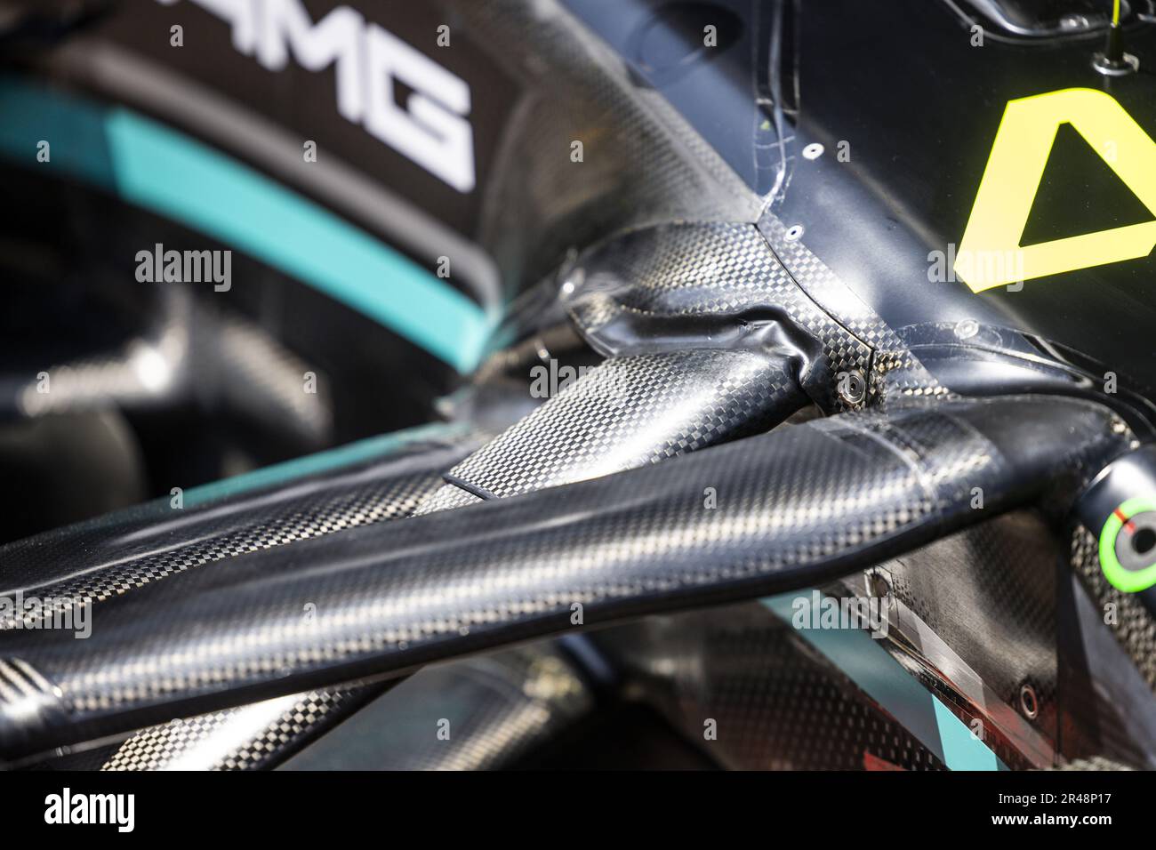 Mercedes AMG F1 Team W14, mechanical detail new front suspension during ...