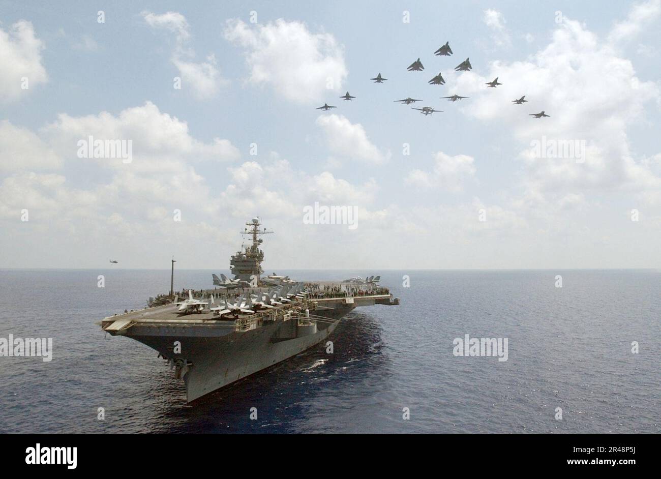 US Navy Elements from Carrier Air Wing Seven (CVW-7) conduct a ''fly ...