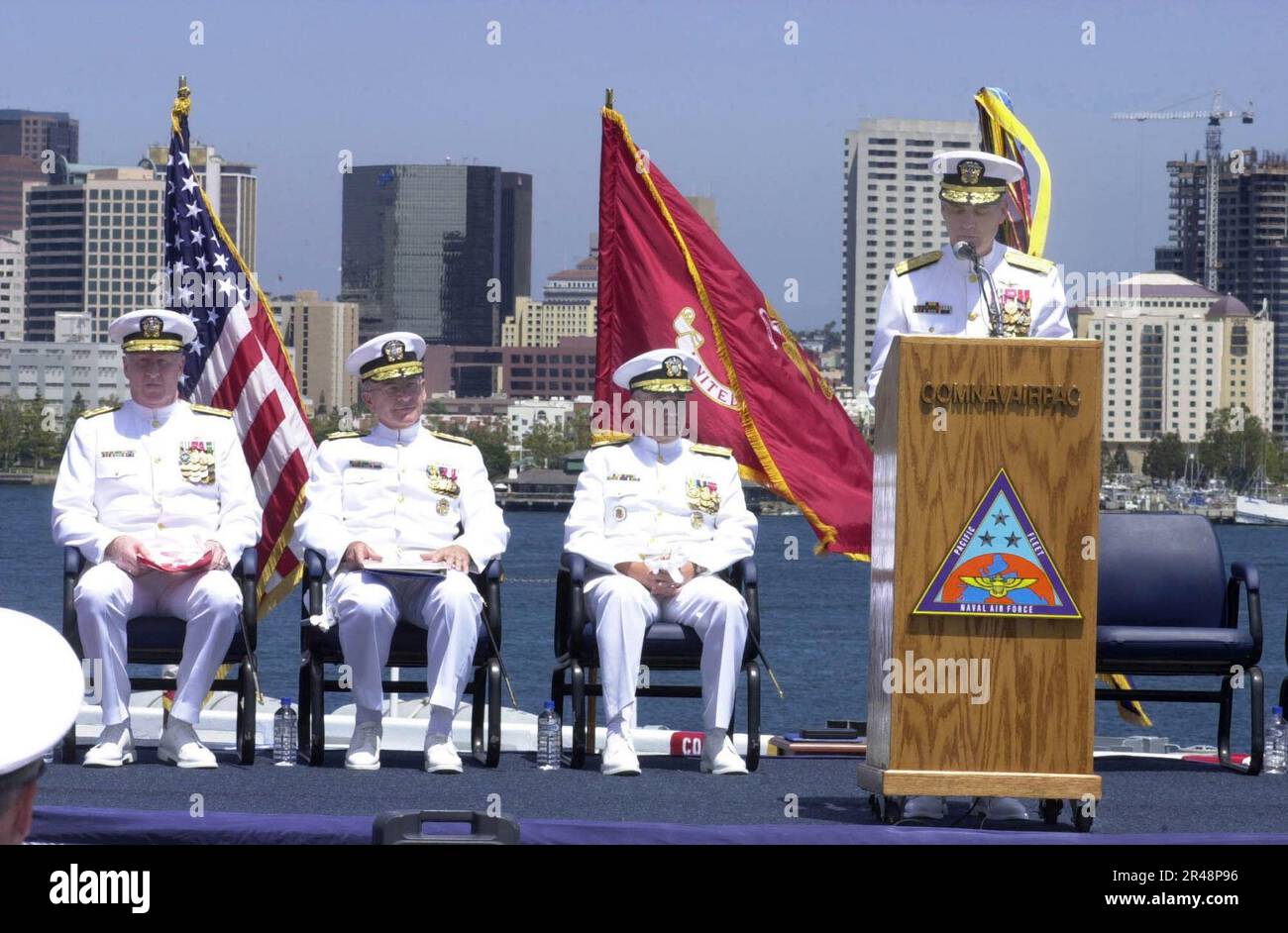 US Navy COMNAVAIRPAC Change of Command Stock Photo - Alamy
