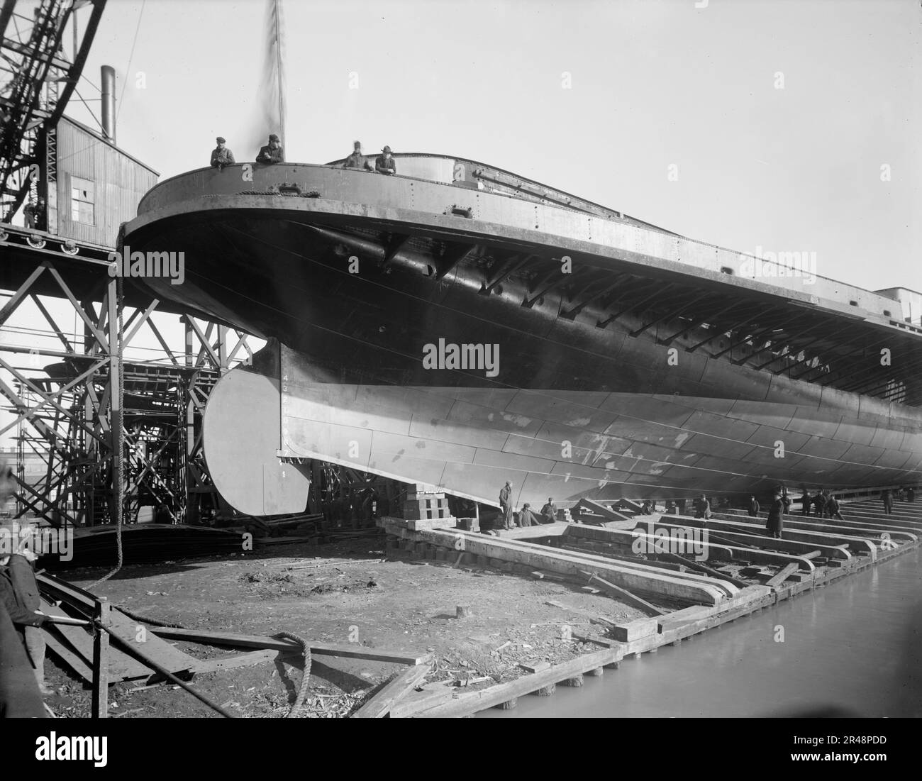 Steamer passenger ship 20th century Black and White Stock Photos ...