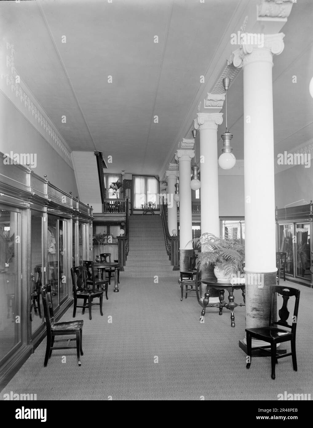 E.M. Bigsby Co. show rooms, ground floor, main reception room, between ...