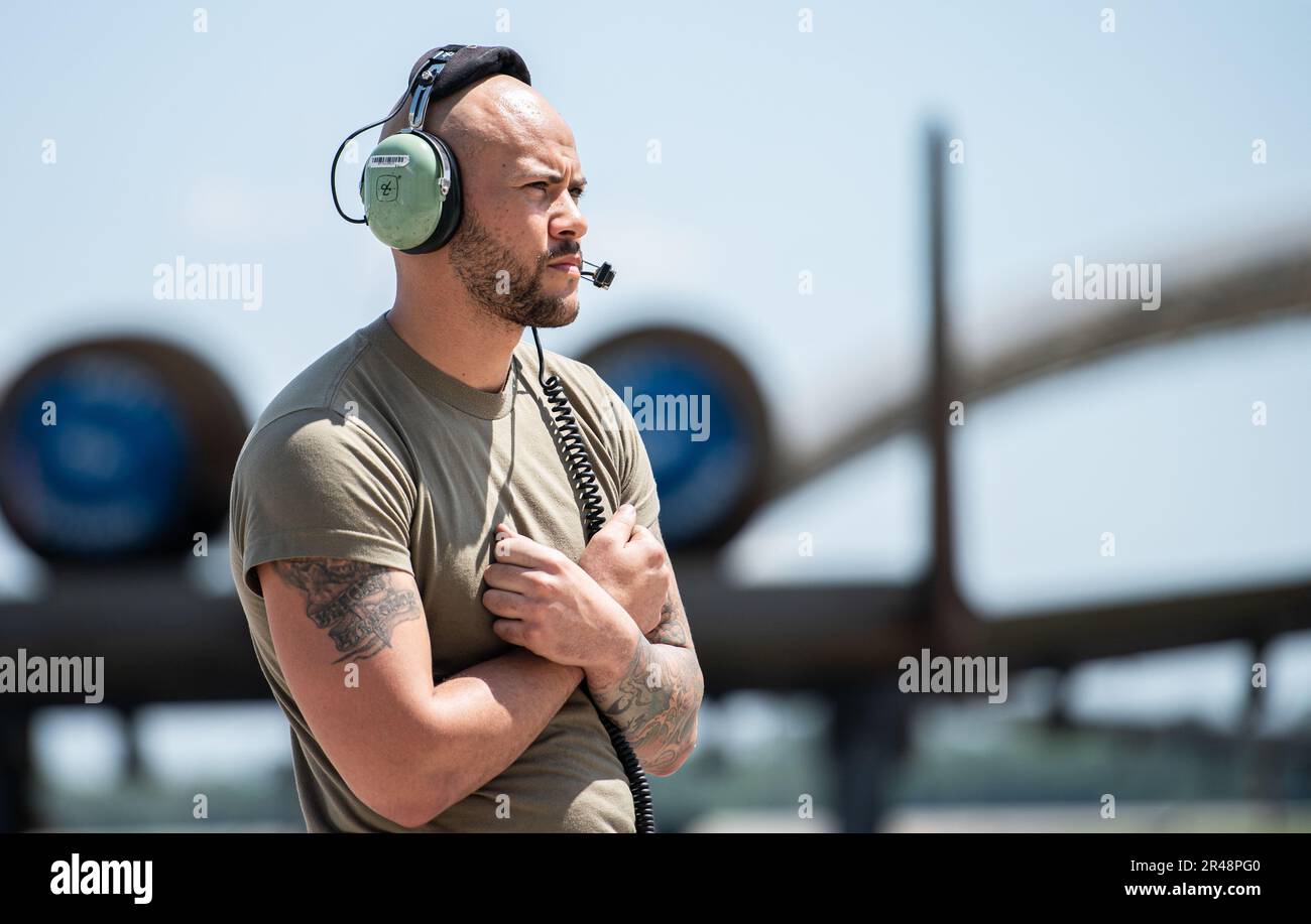 A U.S. Air Force 74th Fighter Squadron dedicated crew chief prepares an ...