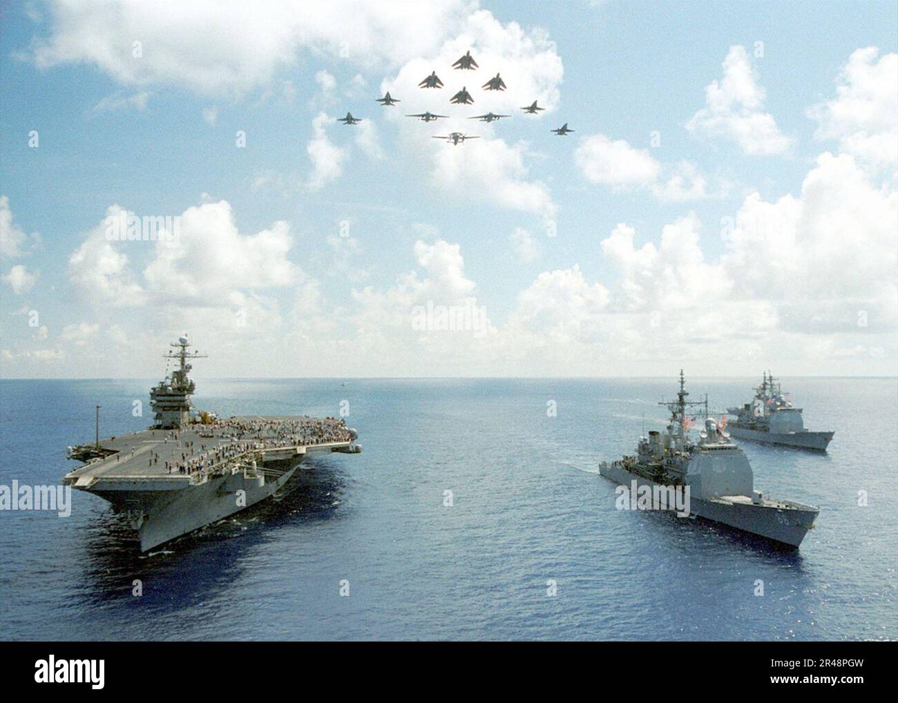 US Navy CVW-7 performs formation fly over Stock Photo - Alamy