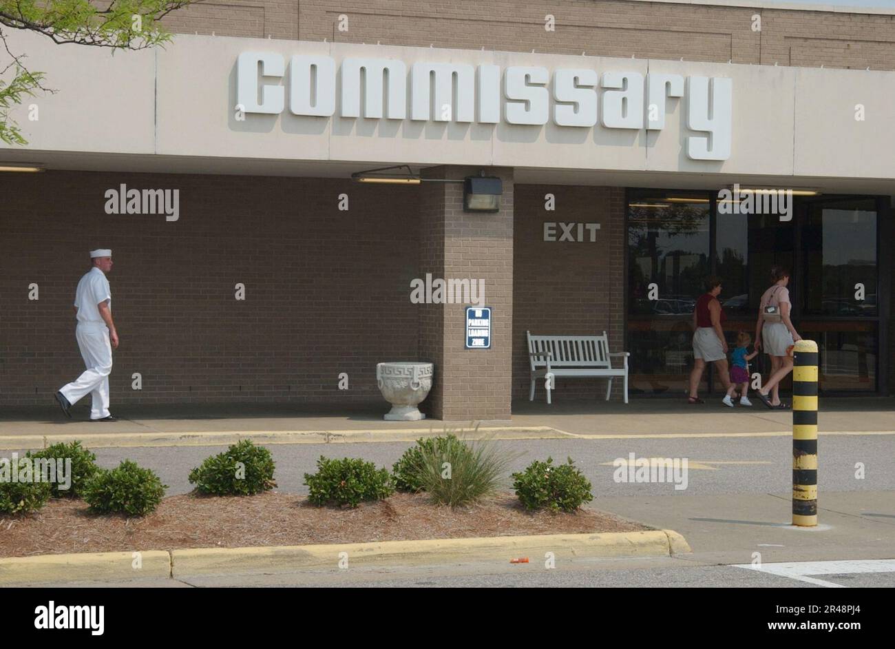 US Navy An outside view the commissary located at Naval Station Norfolk ...