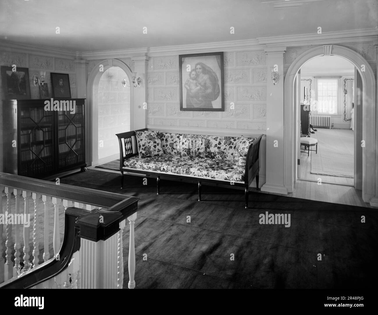 1900 home america interior Black and White Stock Photos & Images - Alamy