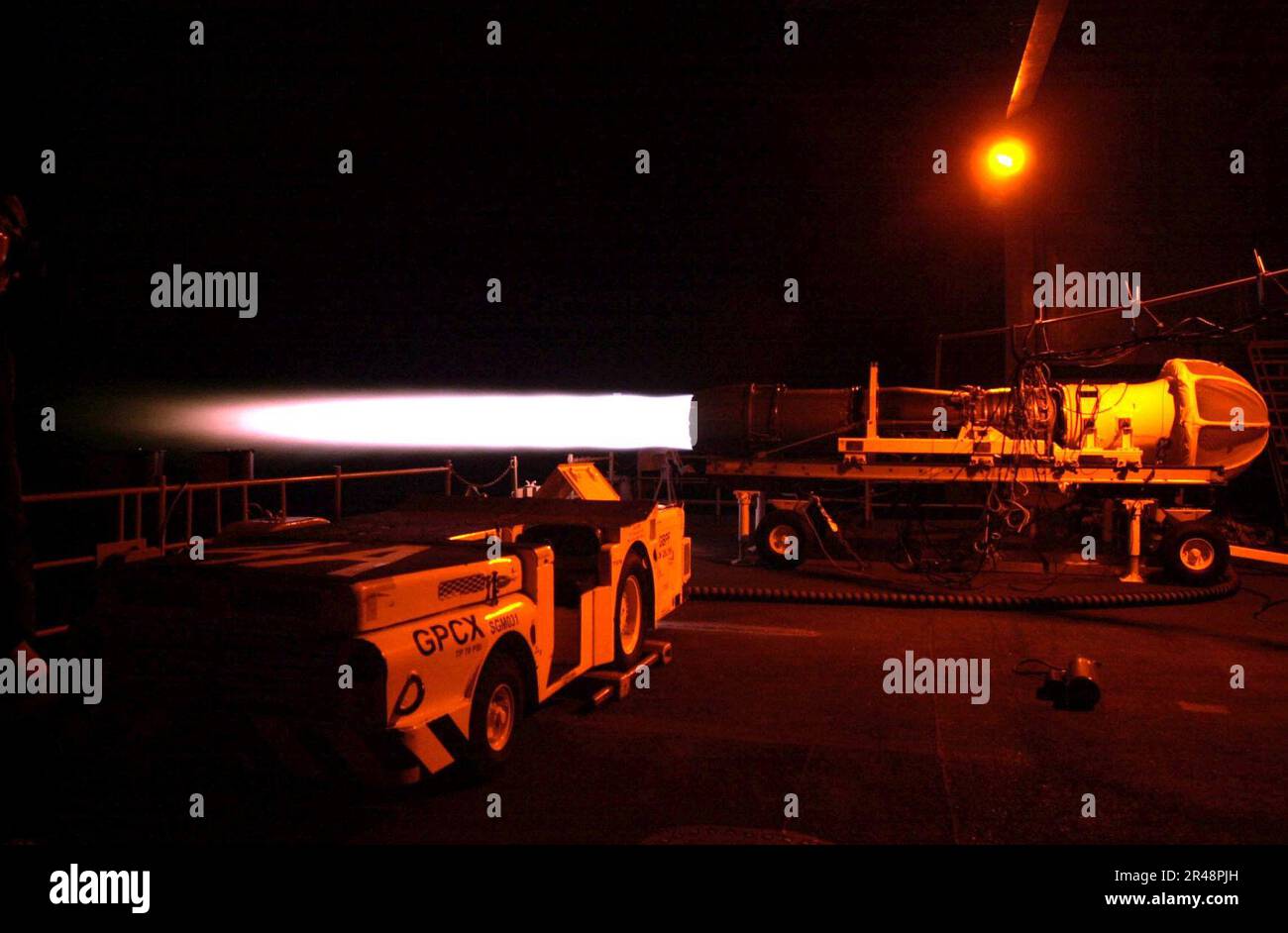 US Navy F-A-18 engine fires its full after burner Stock Photo - Alamy