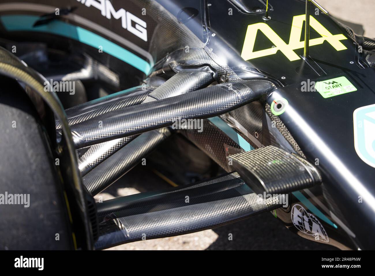 Mercedes AMG F1 Team W14, mechanical detail new front suspension during ...