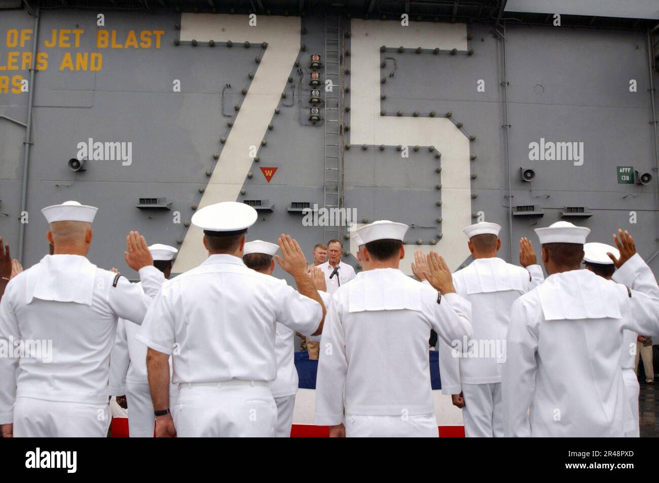 US Navy Former U.S. President George H. W. Bush reenlists seventeen ...