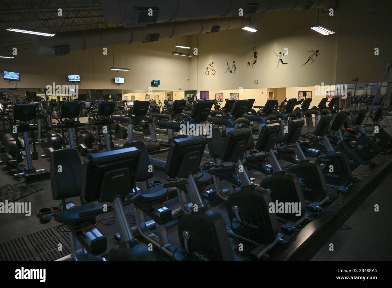 New ecardio equipement sits in the fitness center at Little Rock Air ...