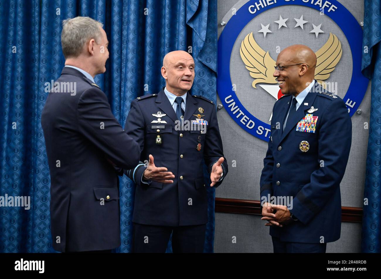 Maj. Gen. André Steur, the incoming Royal Netherlands Air Force ...