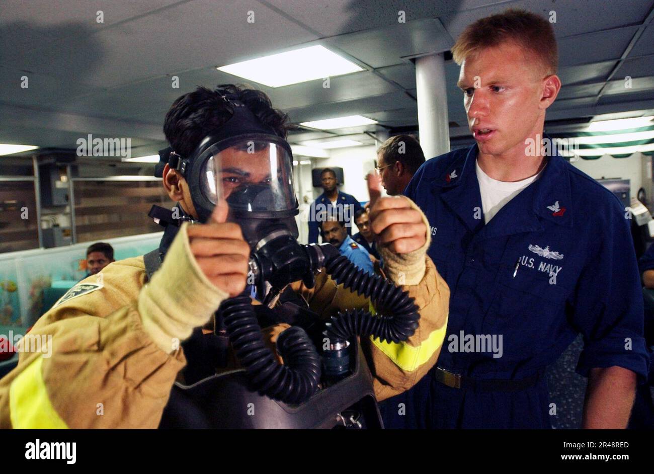 US Navy Damage Controlman Stock Photo - Alamy