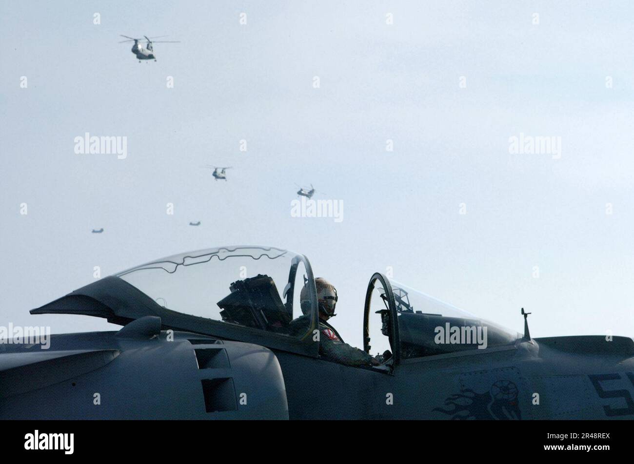 US Navy A U.S. Marine AV-8B ''Harrier'' pilot assigned to the 31st ...
