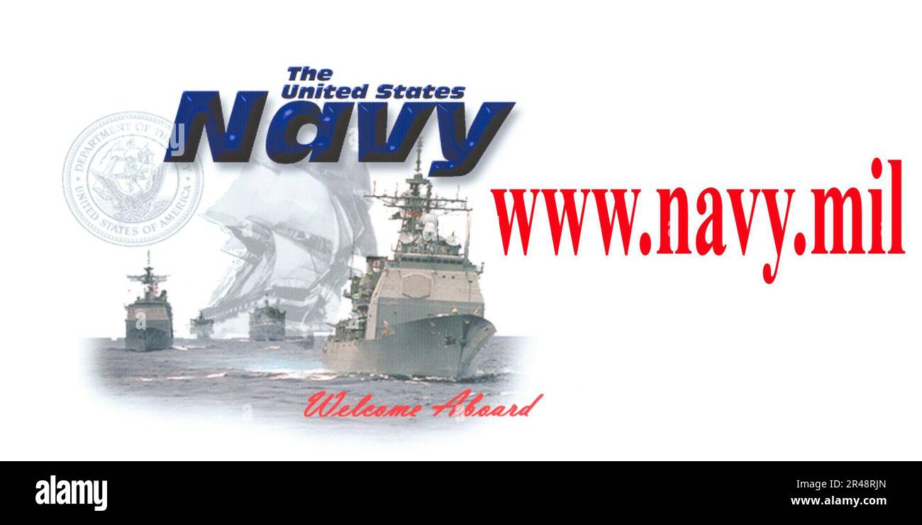 US Navy U.S. Navy web site logo, www.navy.mil Stock Photo - Alamy