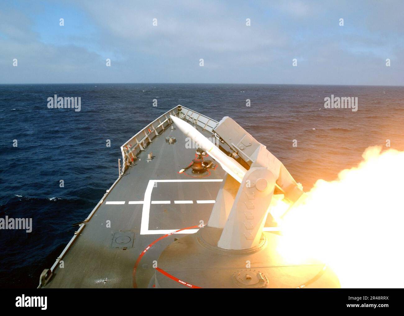 US Navy SM-1 launch aboard USS Sides Stock Photo - Alamy