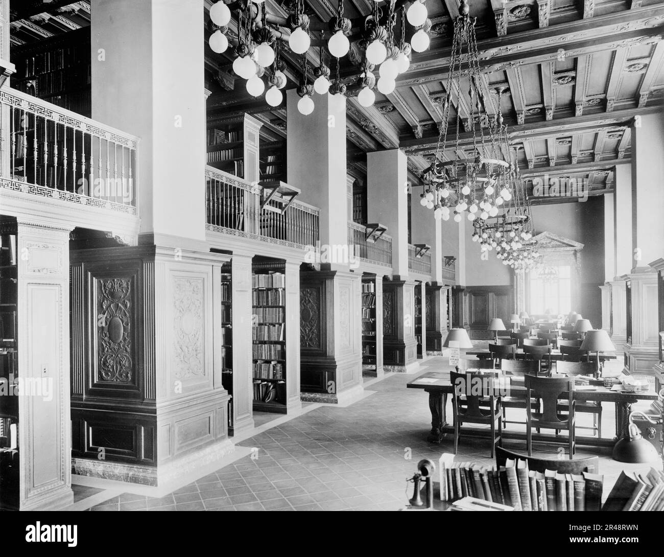 Technology library, the New York Public Library, c.between 1910 and ...