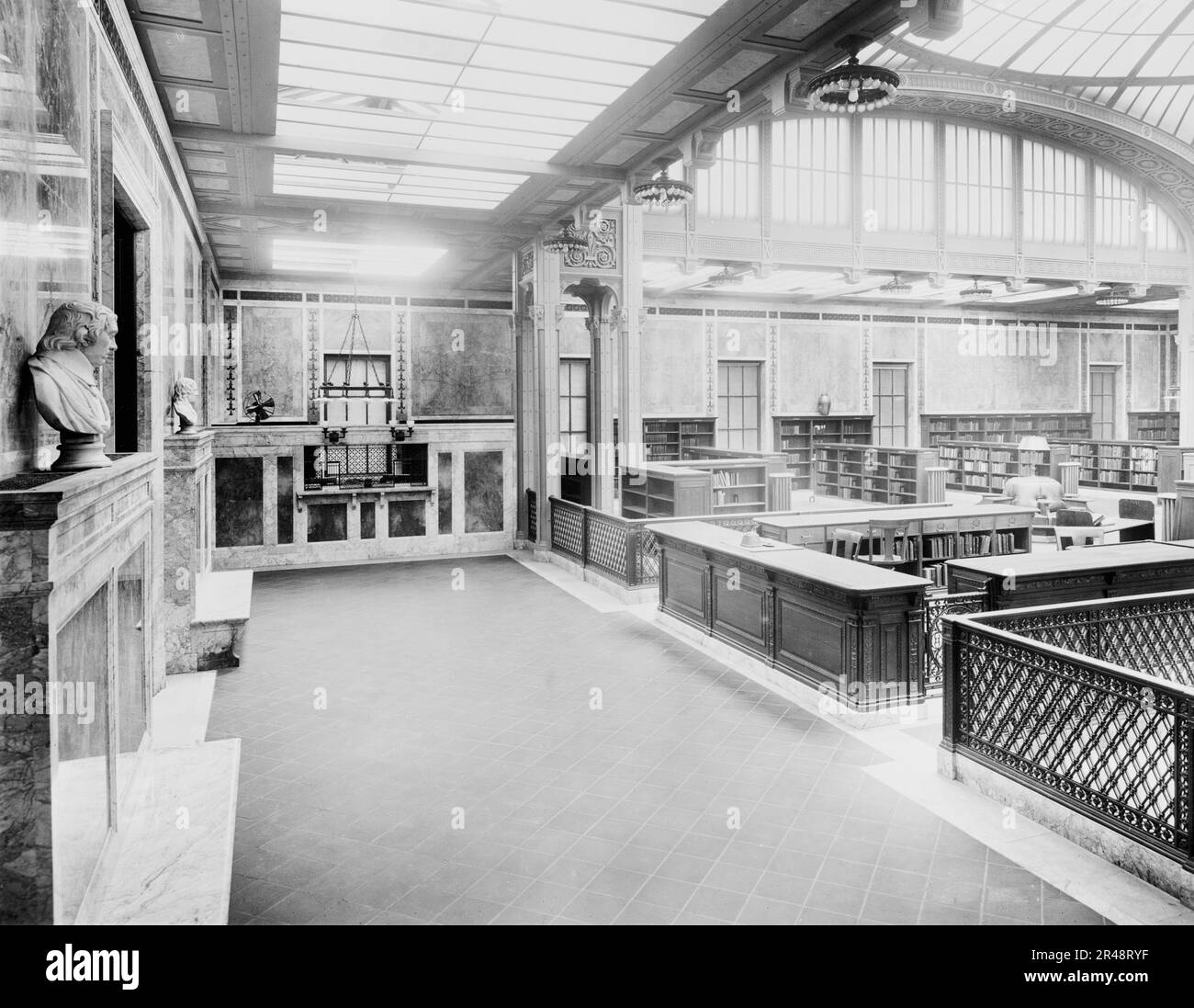 Circulating library, the New York Public Library, c.between 1910 and ...