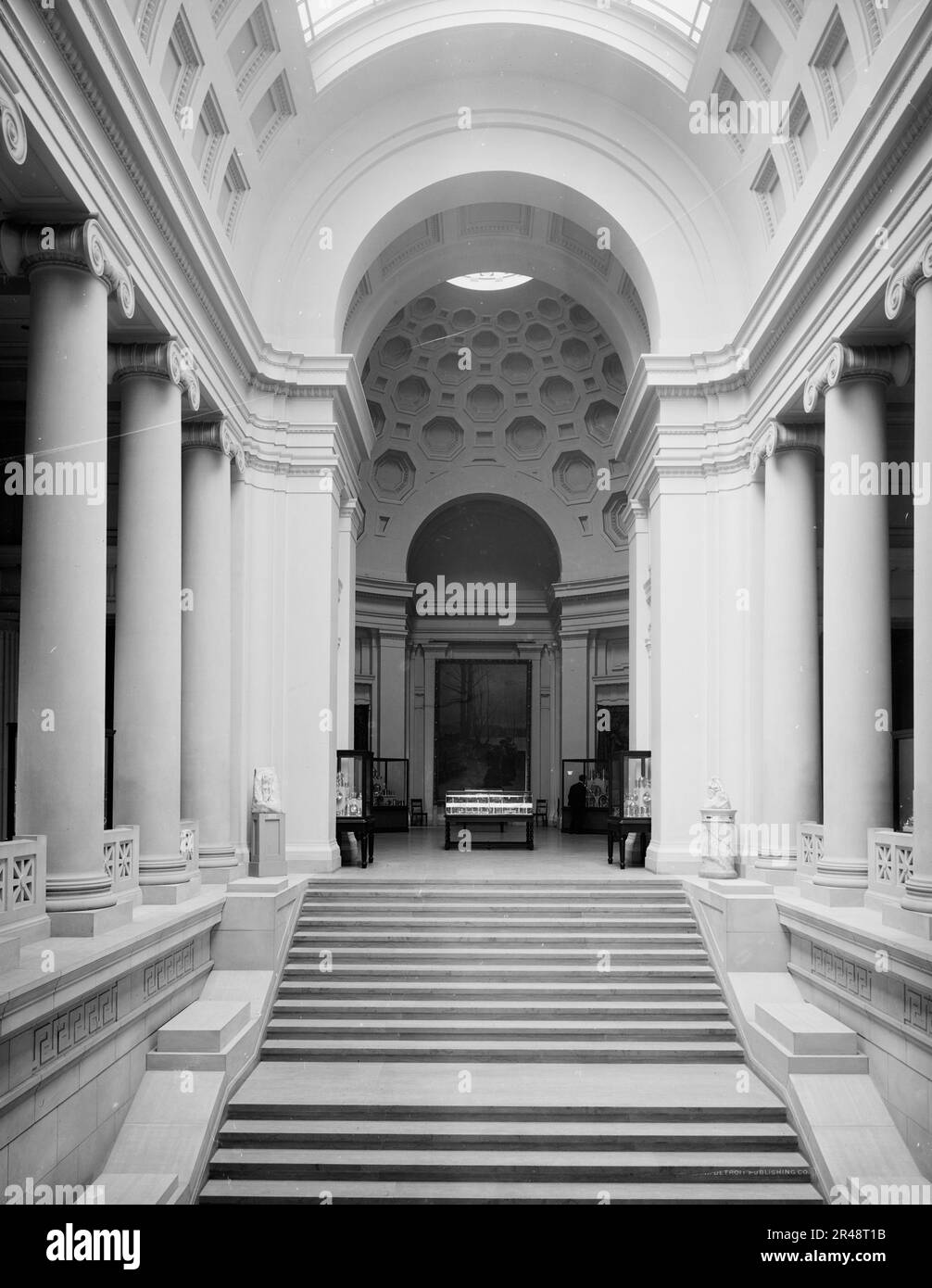 Stairway and rotunda, Museum of Fine Arts, Boston, Mass., c.between ...