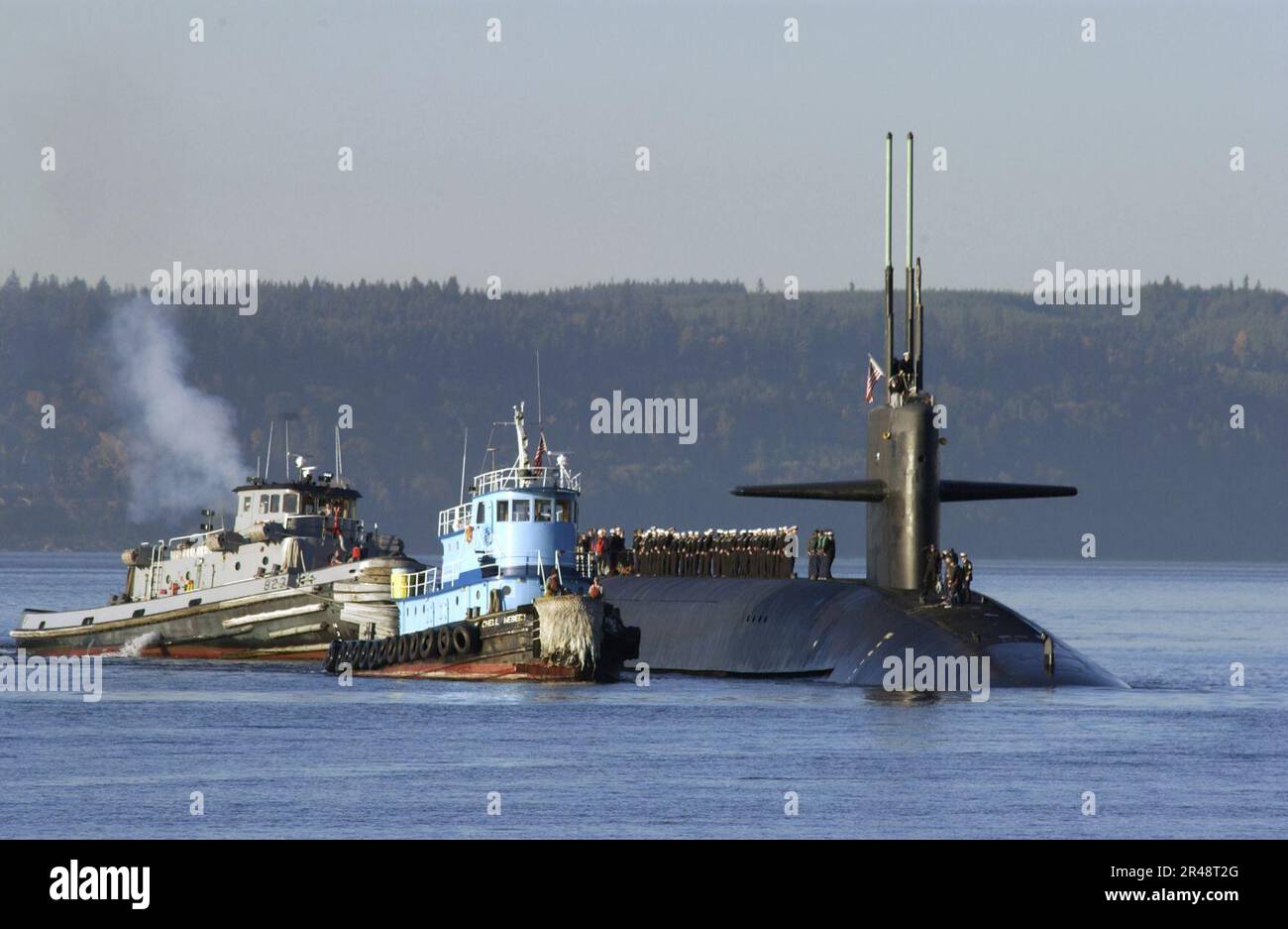 US Navy The Ohio class ballistic missile submarine USS Pennsylvania ...