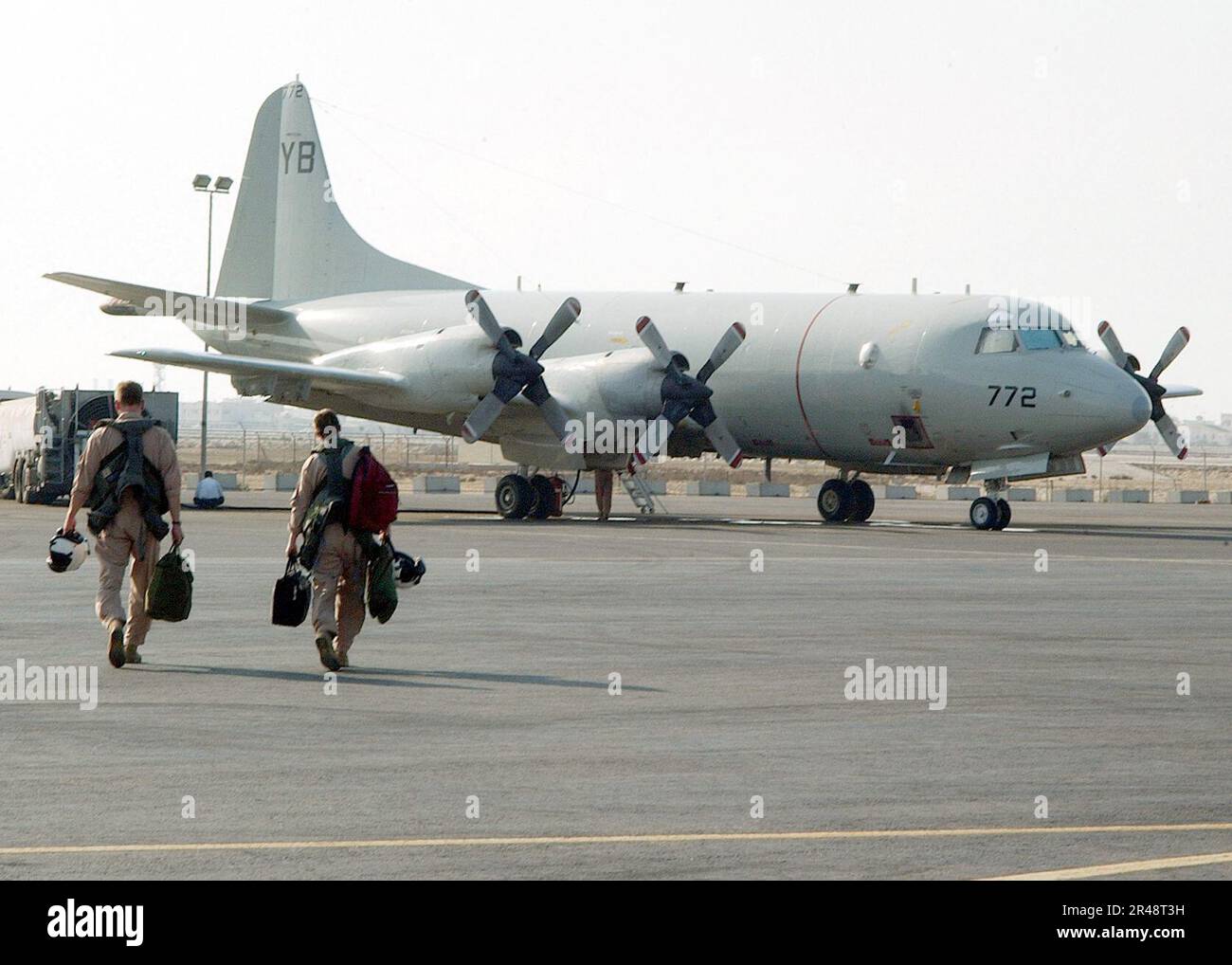 US Navy VP-1 conducts reconnaissance missions in the Middle East Stock ...