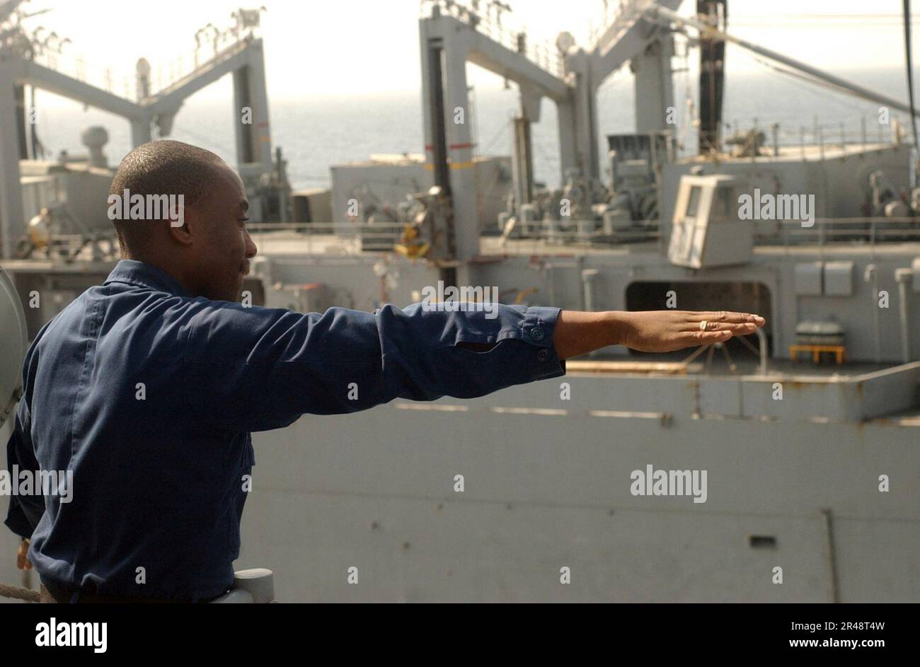 US Navy Signalman Stock Photo - Alamy