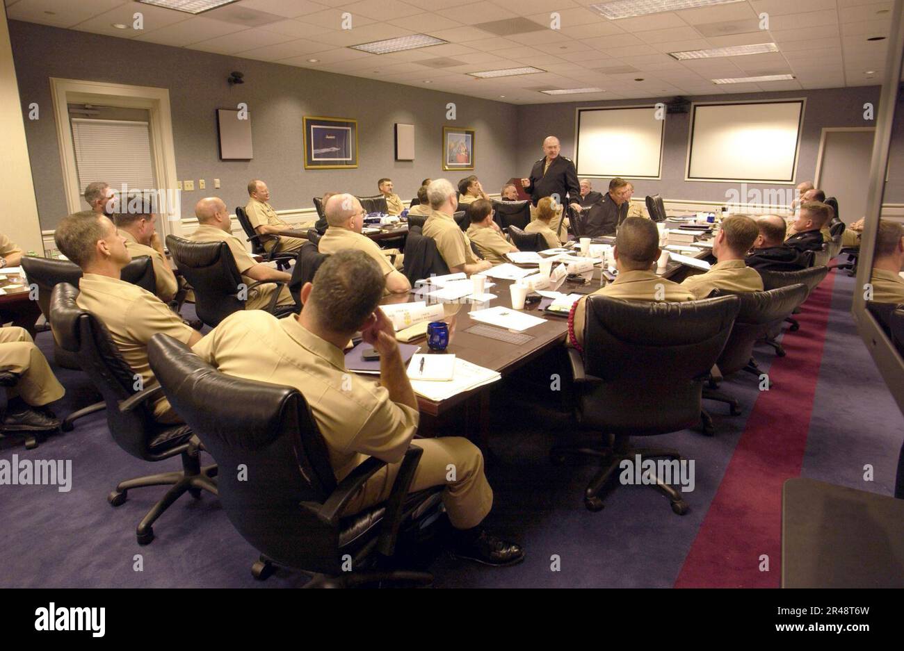 US Navy Leadership forum at Naval Support Activity Mid-South Stock ...