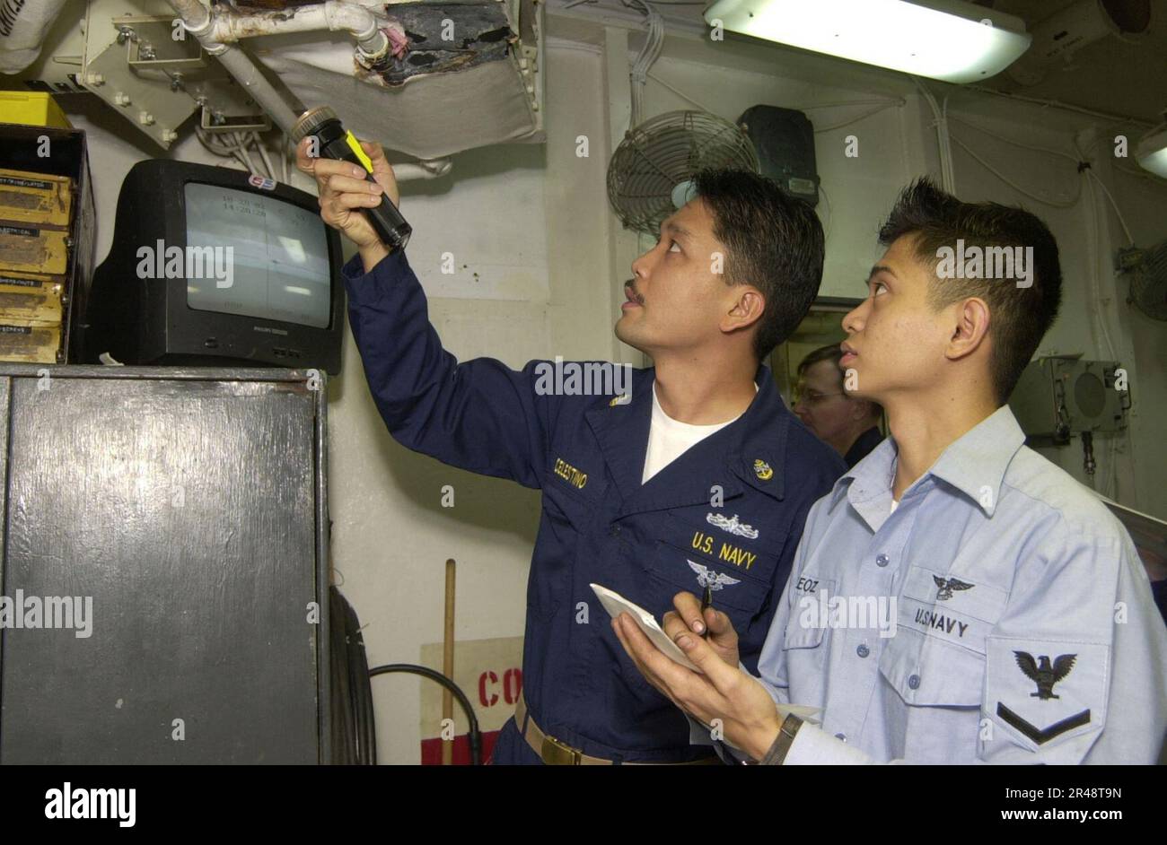 US Navy Zone inspection aboard USS Kitty Hawk Stock Photo - Alamy