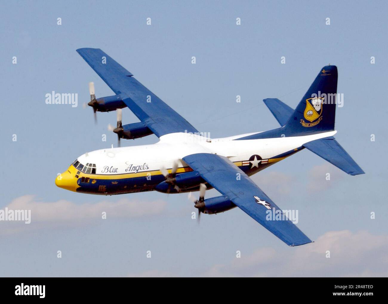 US Navy ''Fat Albert'' begins a show for the U.S. Navy Blue Angels ...