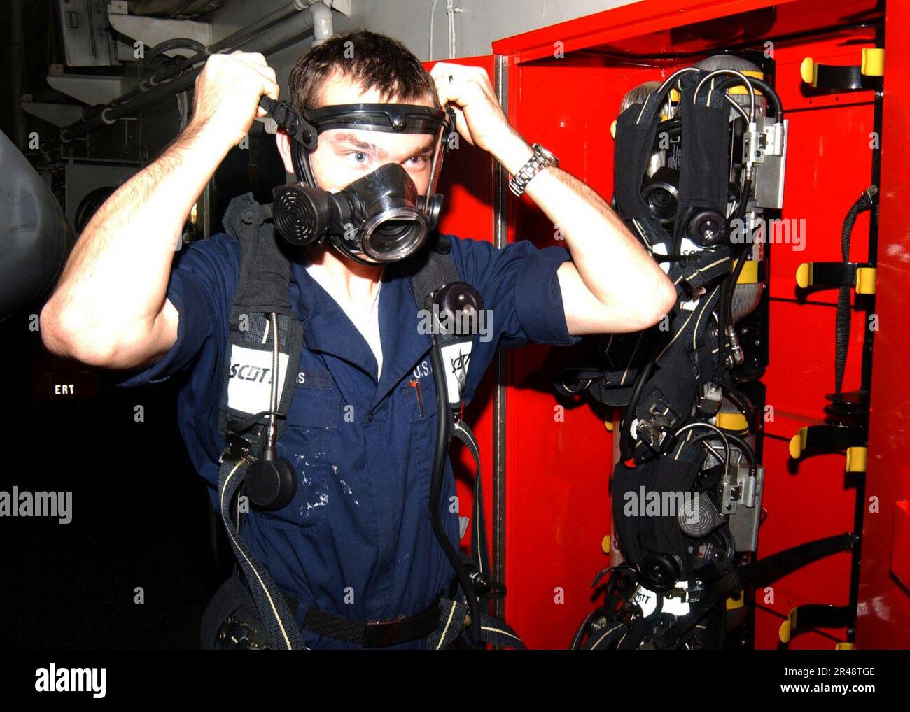 US Navy Damage Controlman Stock Photo - Alamy