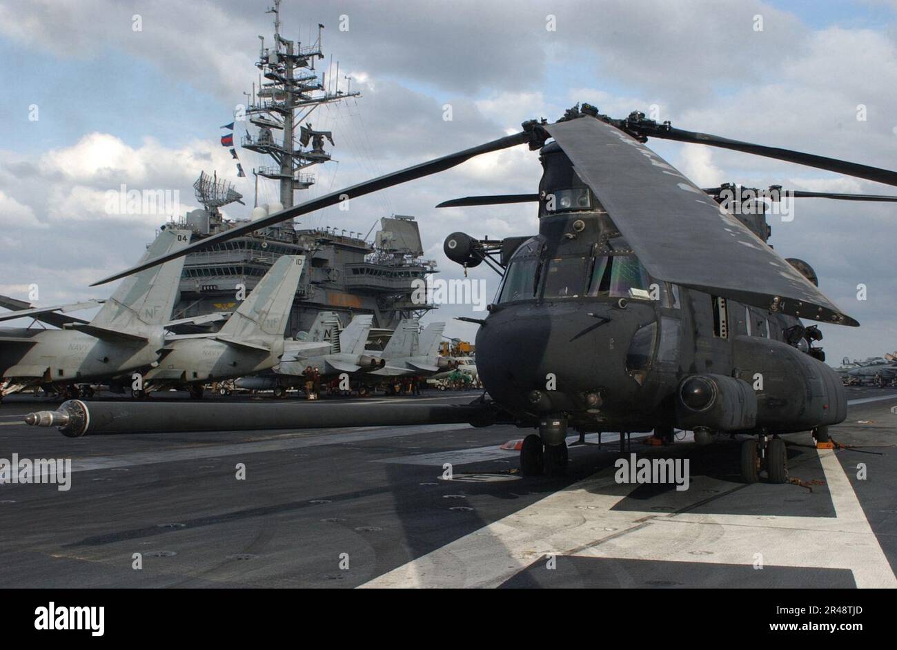 US Navy A U.S. Army MH-47 Chinook Special Operations helicopter deployed from Okinawa, Japan ...