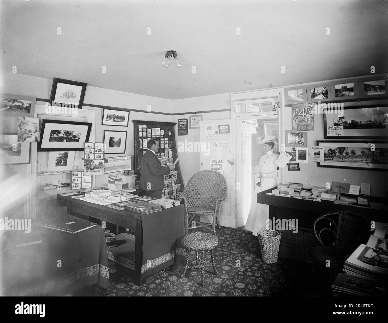 Mr. Foster's office at Palm Beach, Florida, 1902 Stock Photo - Alamy