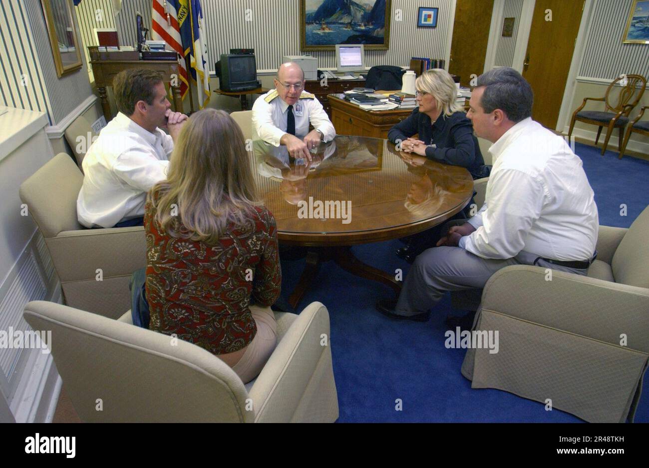 US Navy Admiral Vern Clark Stock Photo - Alamy