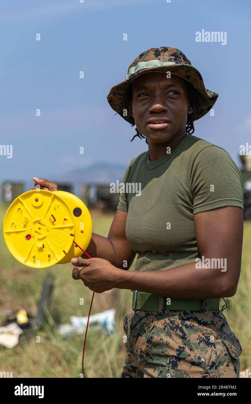 U.S. Marine Corps Staff Sgt. Devalon Robertline, an aviation ...