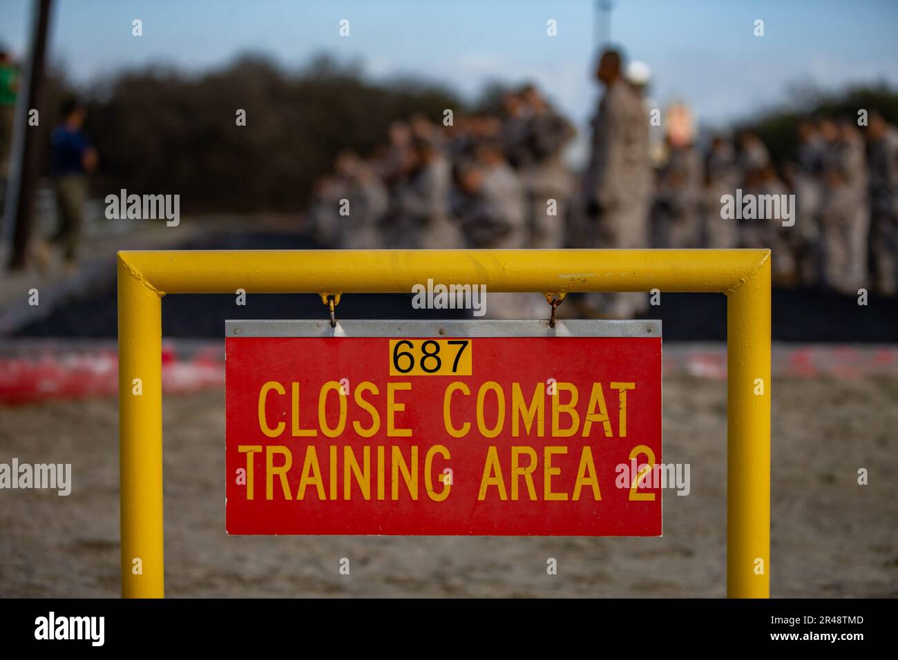 The Close Combat Training Area is used by recruits with Kilo Company ...