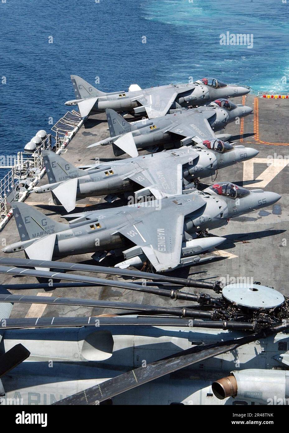 US Navy AV-8B Harrier strike aircraft aboard USS Nassau Stock Photo - Alamy