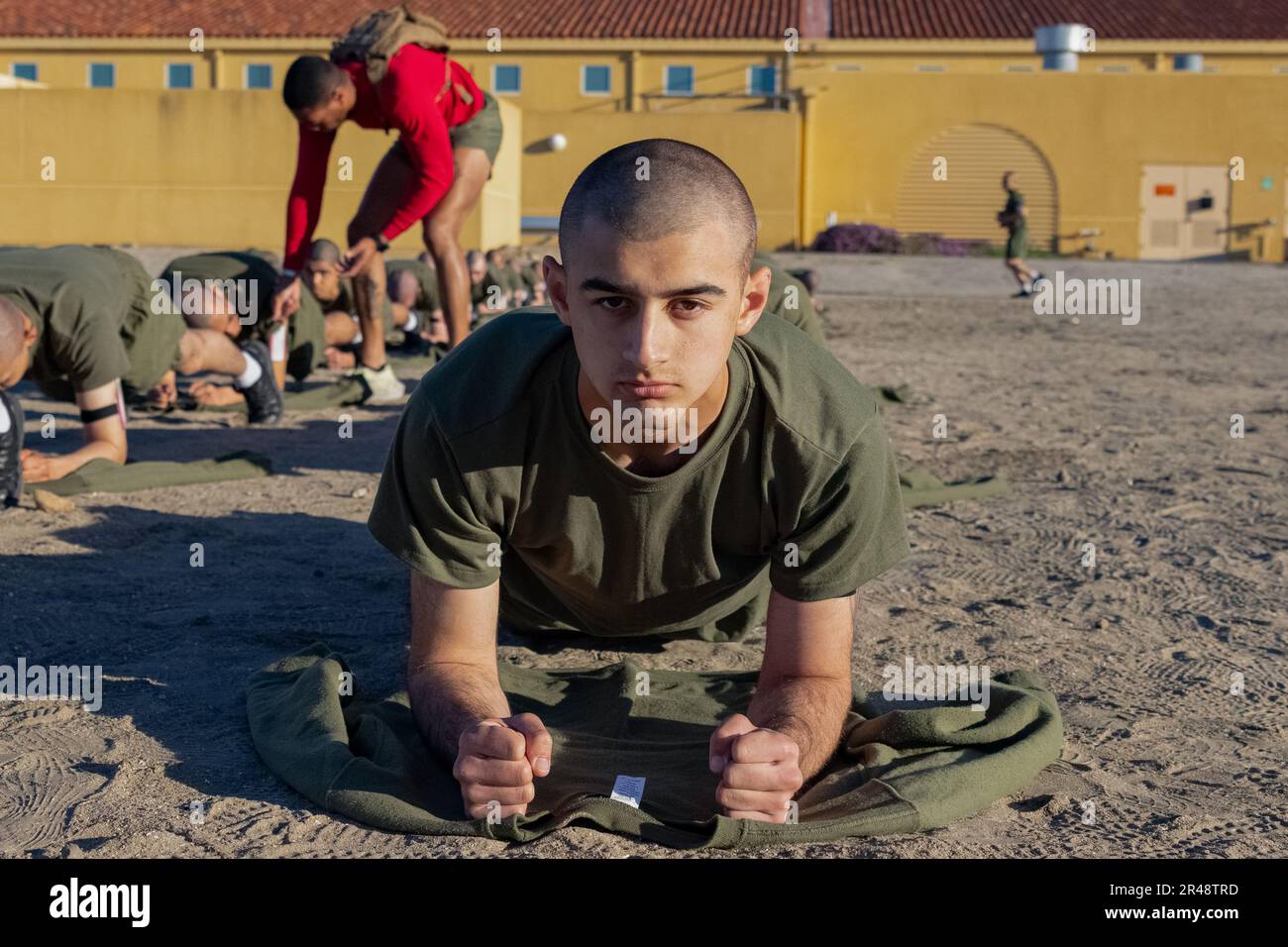 U.S. Marine Corps Recruit Blaise Blakley with Alpha Company, 1st ...