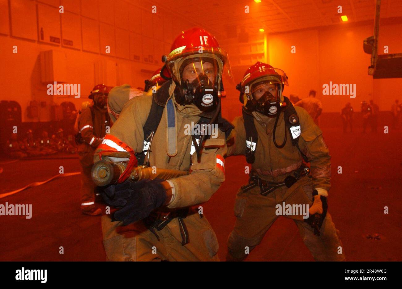 US Navy Aviation Electrician's Mate 1st Class right,directs ^1 Nozzle ...