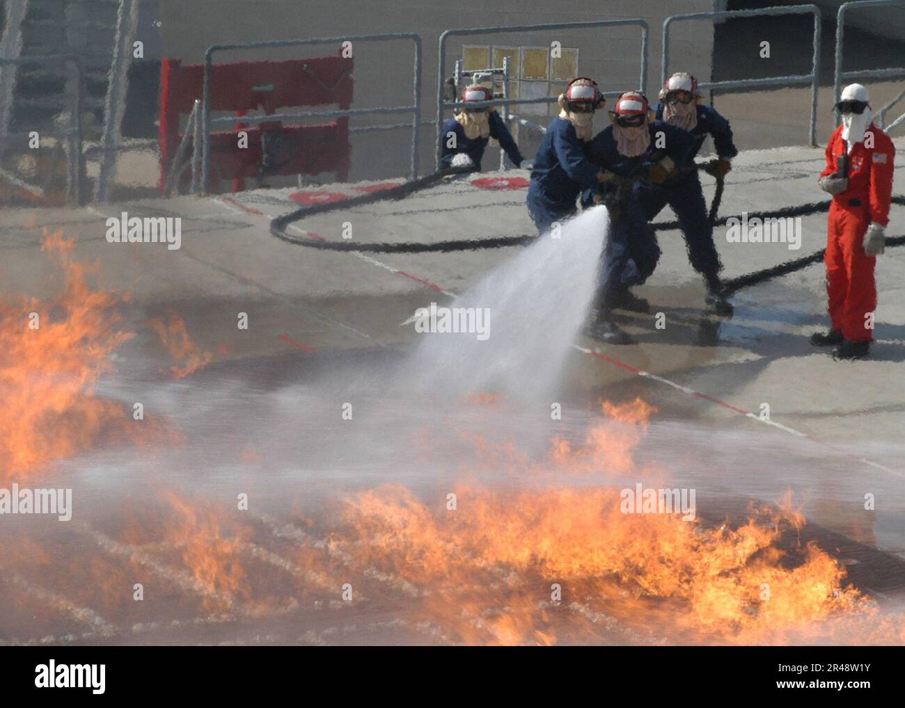 US Navy Students at Fleet Training Center (FTC), San Diego work as a ...