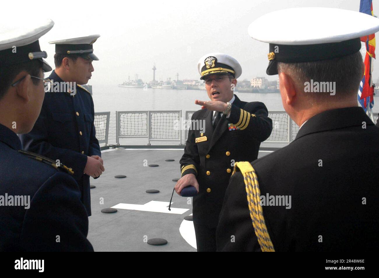 US Navy Cmdr. Chuck Nygaard Commanding Officer of the USS Paul F ...