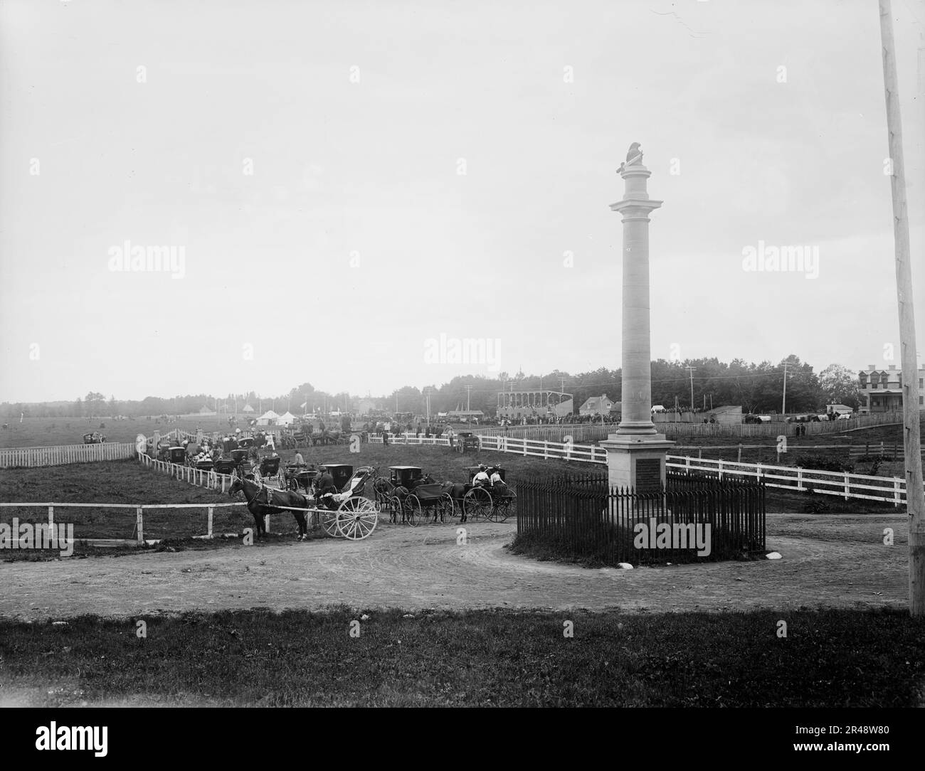Wolfe's Monument, Plains of Abraham, Quebec, (1901 Stock Photo - Alamy