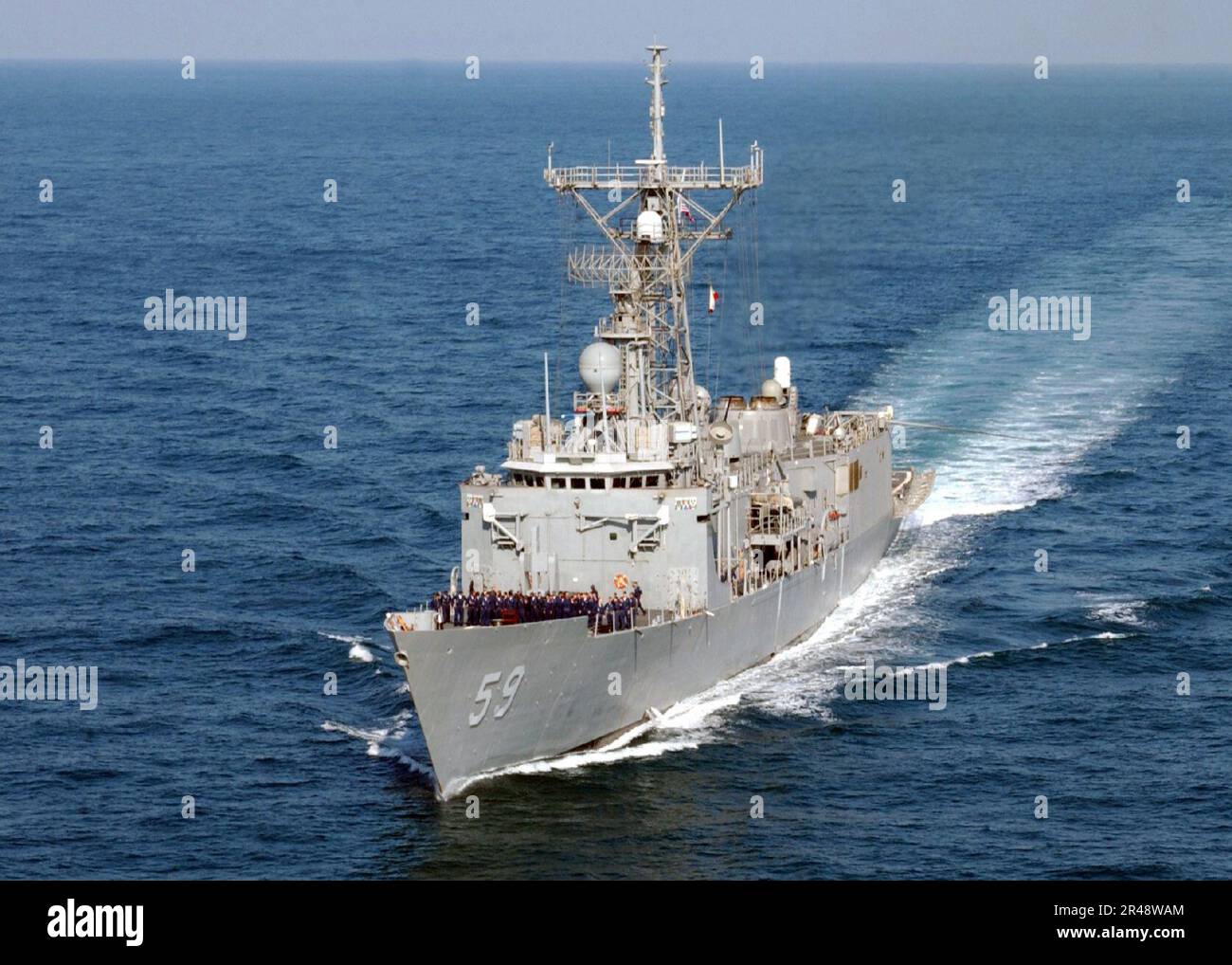 US Navy USS Kauffman steams with the Abraham Lincoln Battle Group on a ...