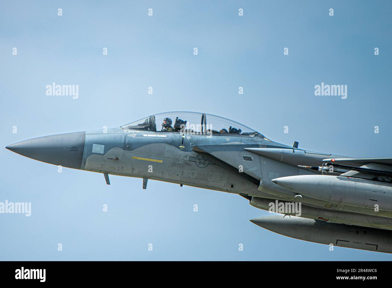 U.S. Air Force Brig. Gen. David Eaglin, left, 18th Wing commander, and ...