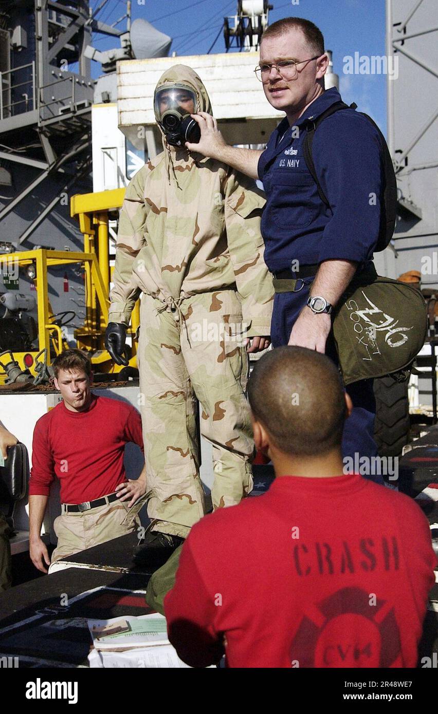 US Navy proper techniques and procedures for donning the Advanced ...