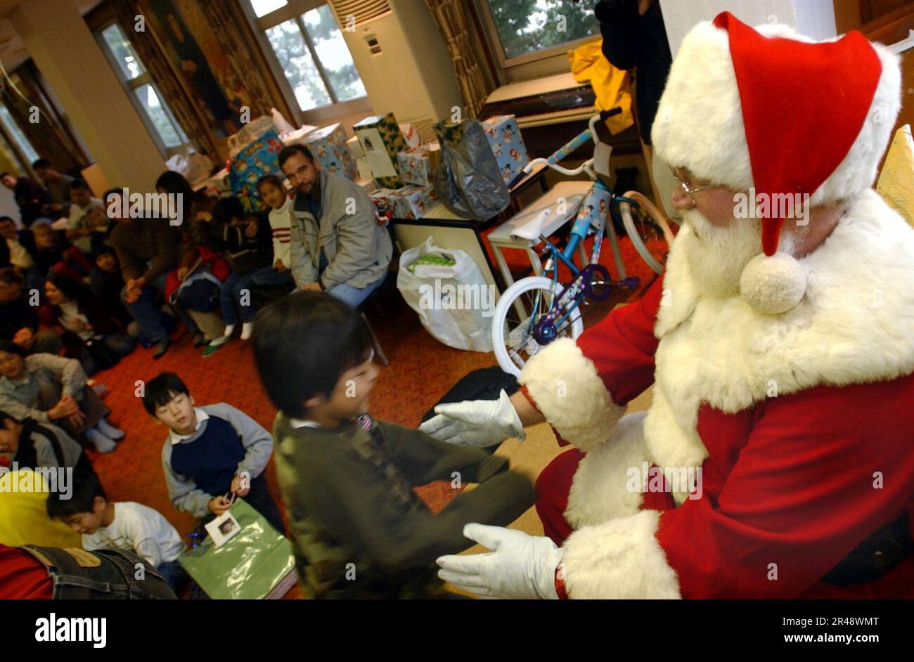 US Navy A young boy from the Elizabeth Saunders Home for orphans near ...