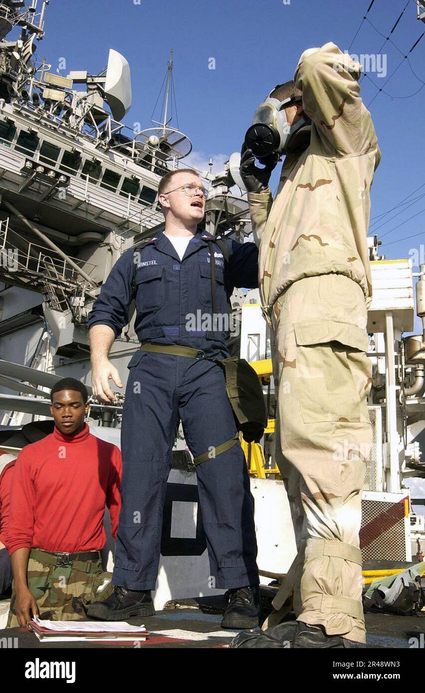 US Navy proper techniques and procedures for putting on the Advanced ...