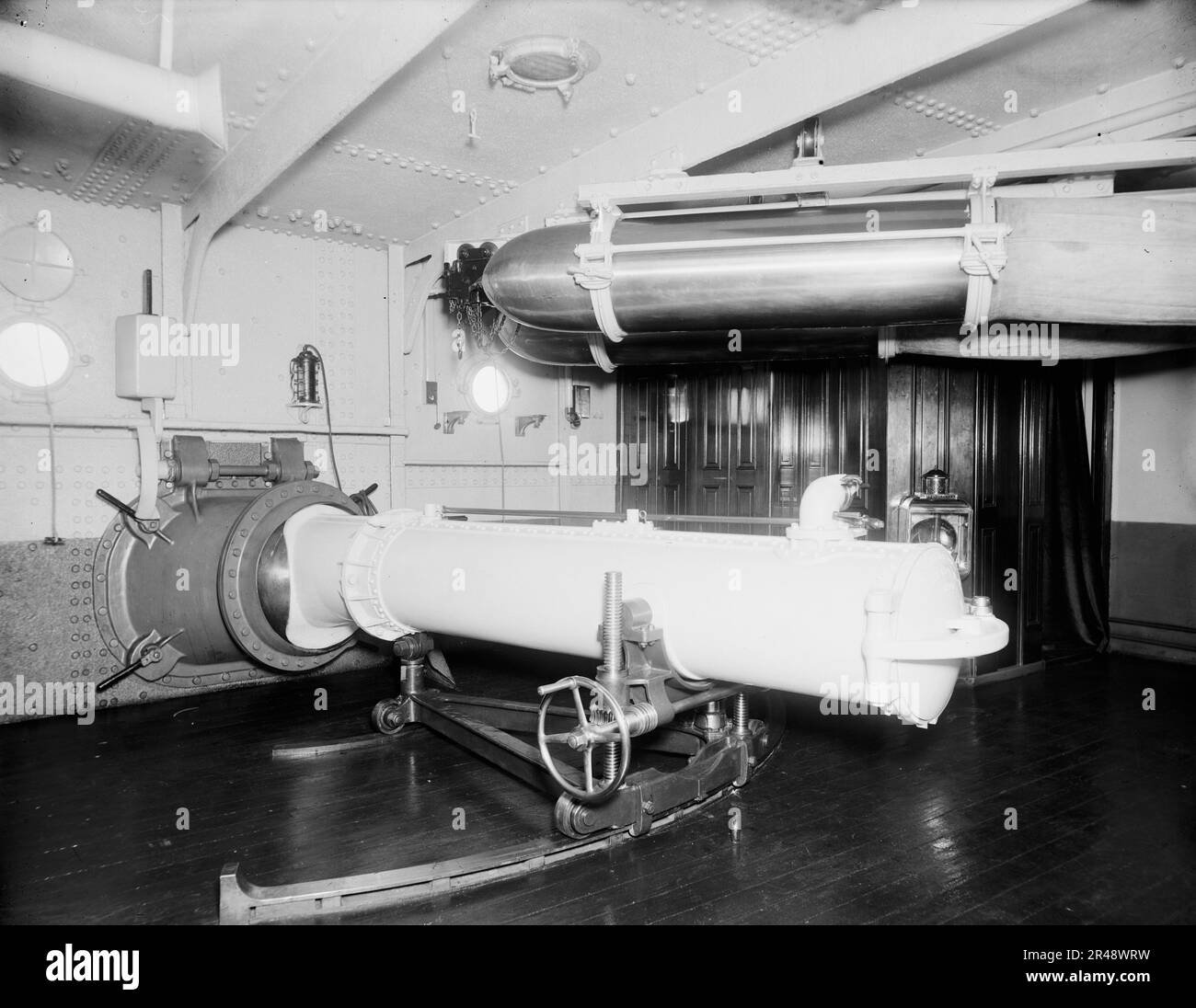 U.S.S. Maine, torpedo tube, (1896 Stock Photo - Alamy