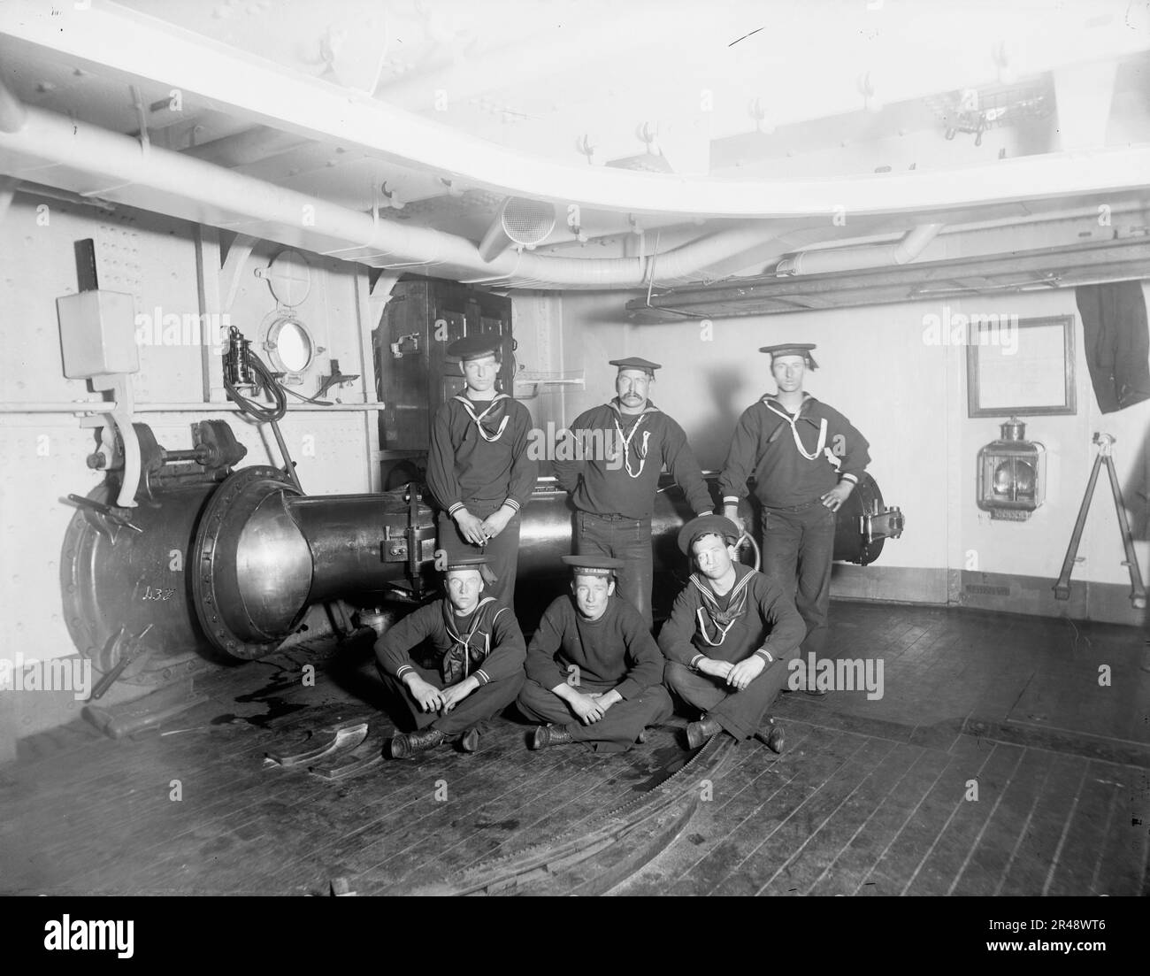 U.S.S. Maine, torpedo tube, (1896 Stock Photo - Alamy