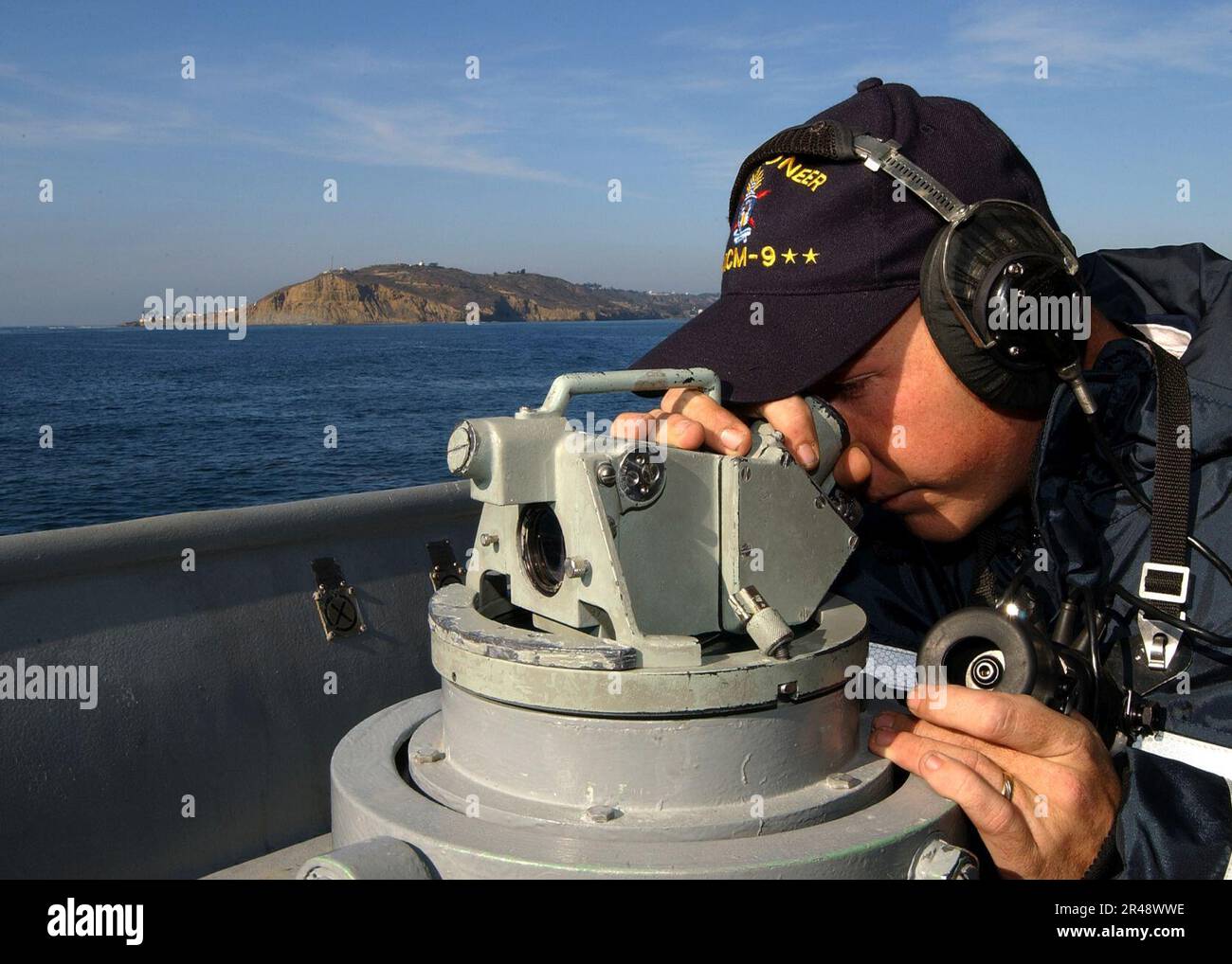 US Navy As Pioneer departs San Diego Bay, Quartermaster Stock Photo - Alamy
