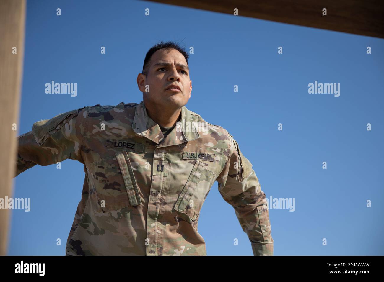 U.S. Army Capt. Enrique Lopez, a finance officer, Alpha Company, 1st ...